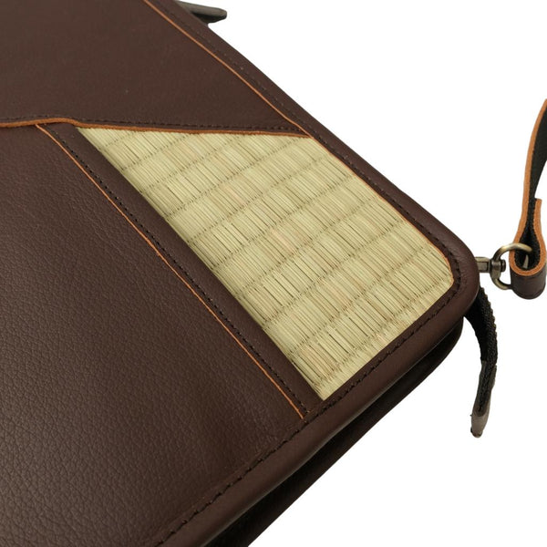 Liberato Tatami Shoulder Bag (Dark Brown) - Okayama Denim