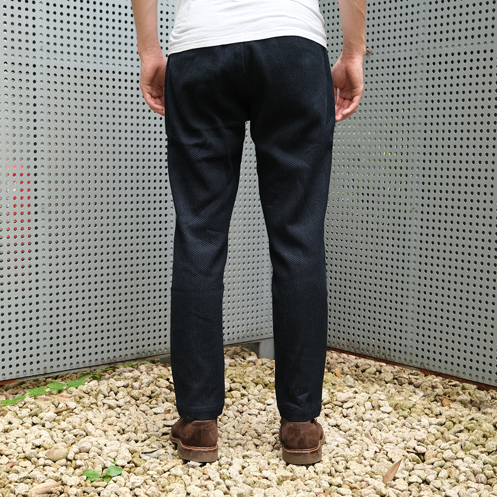 Japan Blue Indigo Sashiko Easy Pants - Okayama Denim Japan Blue Indigo Sashiko Easy Pants - Okayama Denim