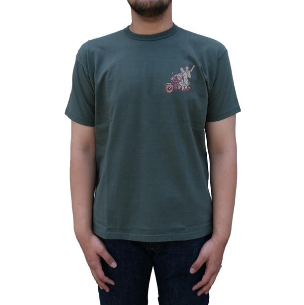 Samurai Jeans Heavyweight Logo Print Tees - Okayama Denim