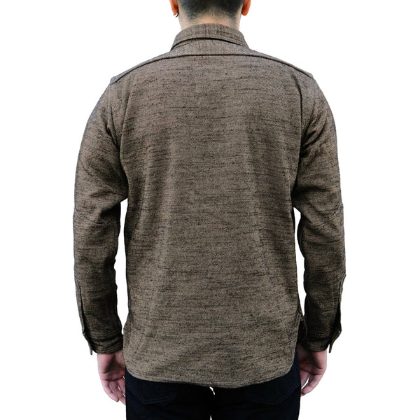 Samurai Jeans SMN25-01 Plain Flannel Work Shirt - Okayama Denim