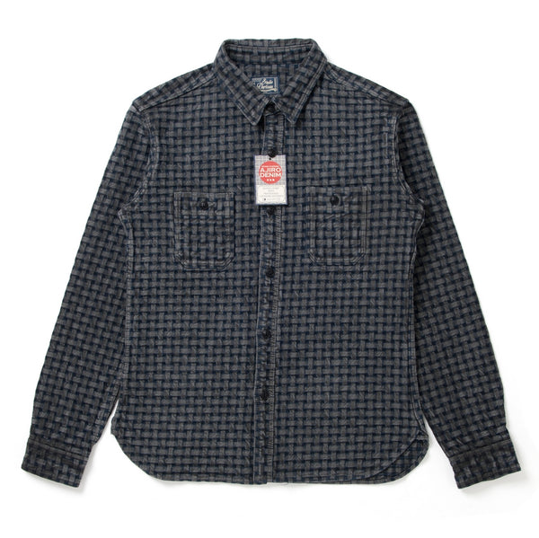 Studio D'Artisan Sumi Dyed "Ajiro Denim" Shirt - Okayama Denim