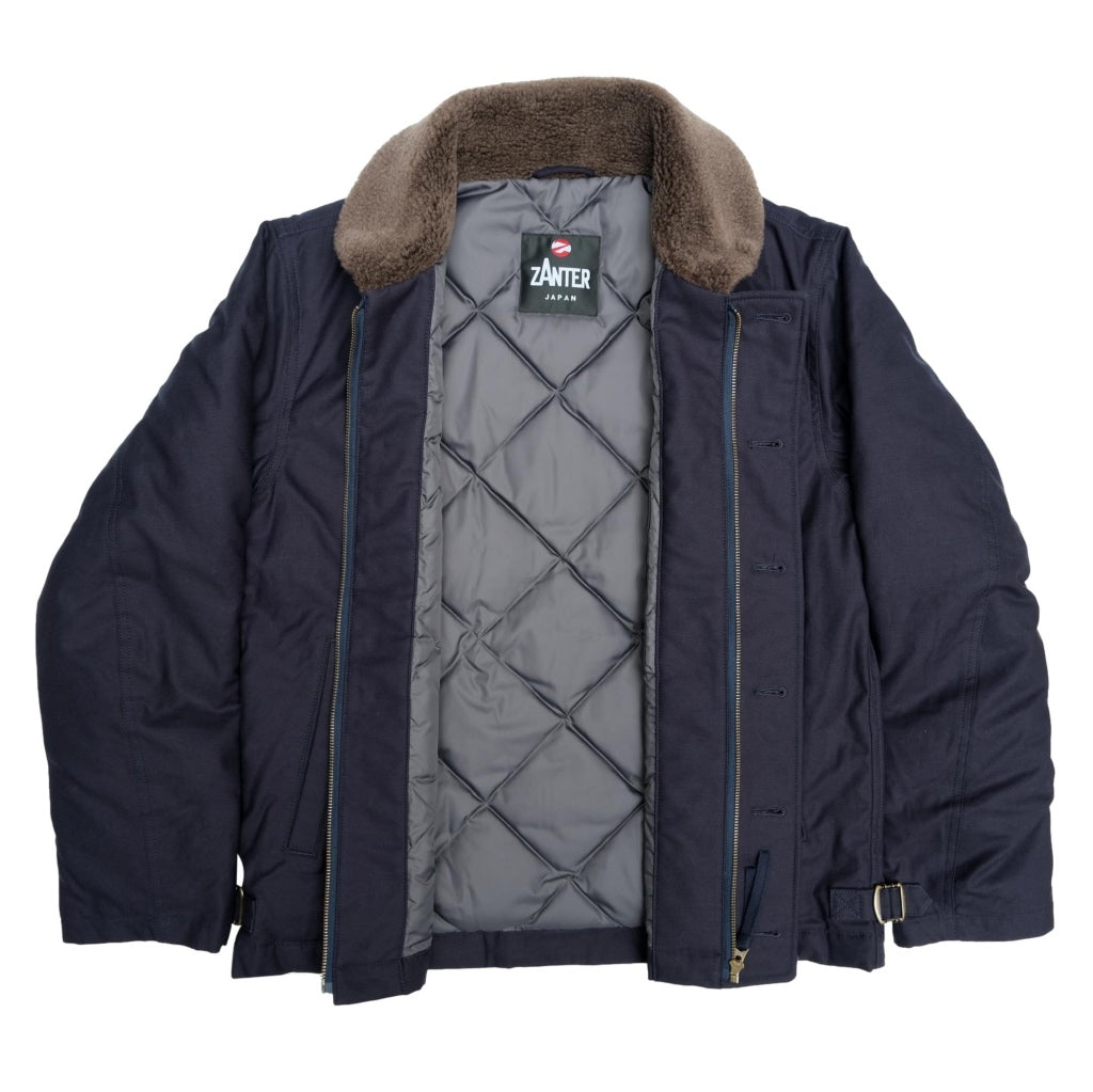 Zanter N1 Down Jacket (Navy) - Okayama Denim