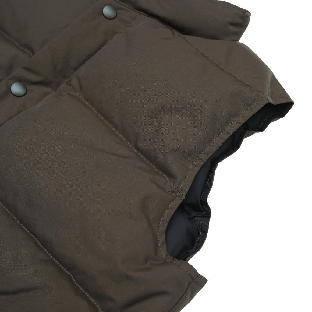 Zanter Down Vest (Olive) - Okayama Denim