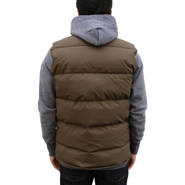 Zanter Down Vest (Olive) - Okayama Denim