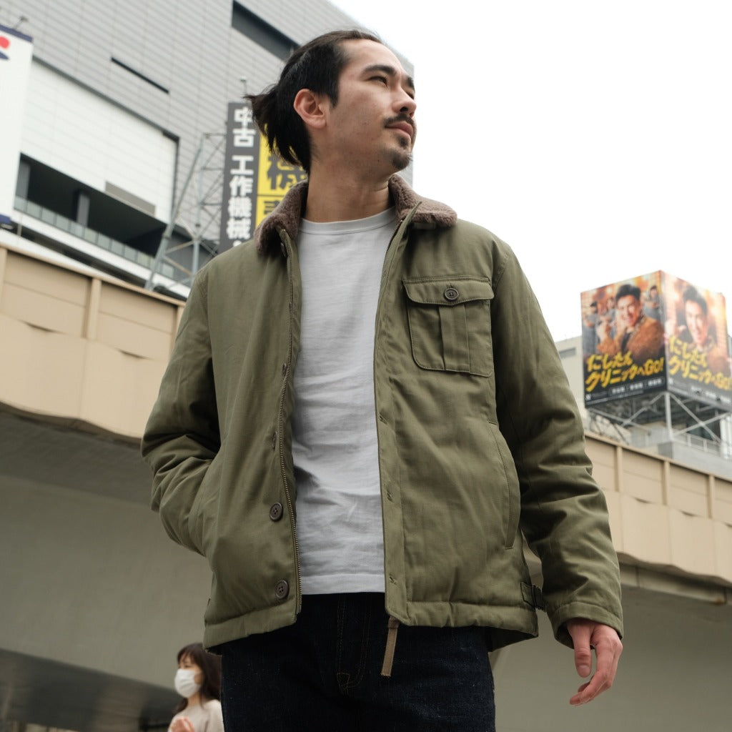 Zanter N1 Down Jacket (Khaki) - Okayama Denim